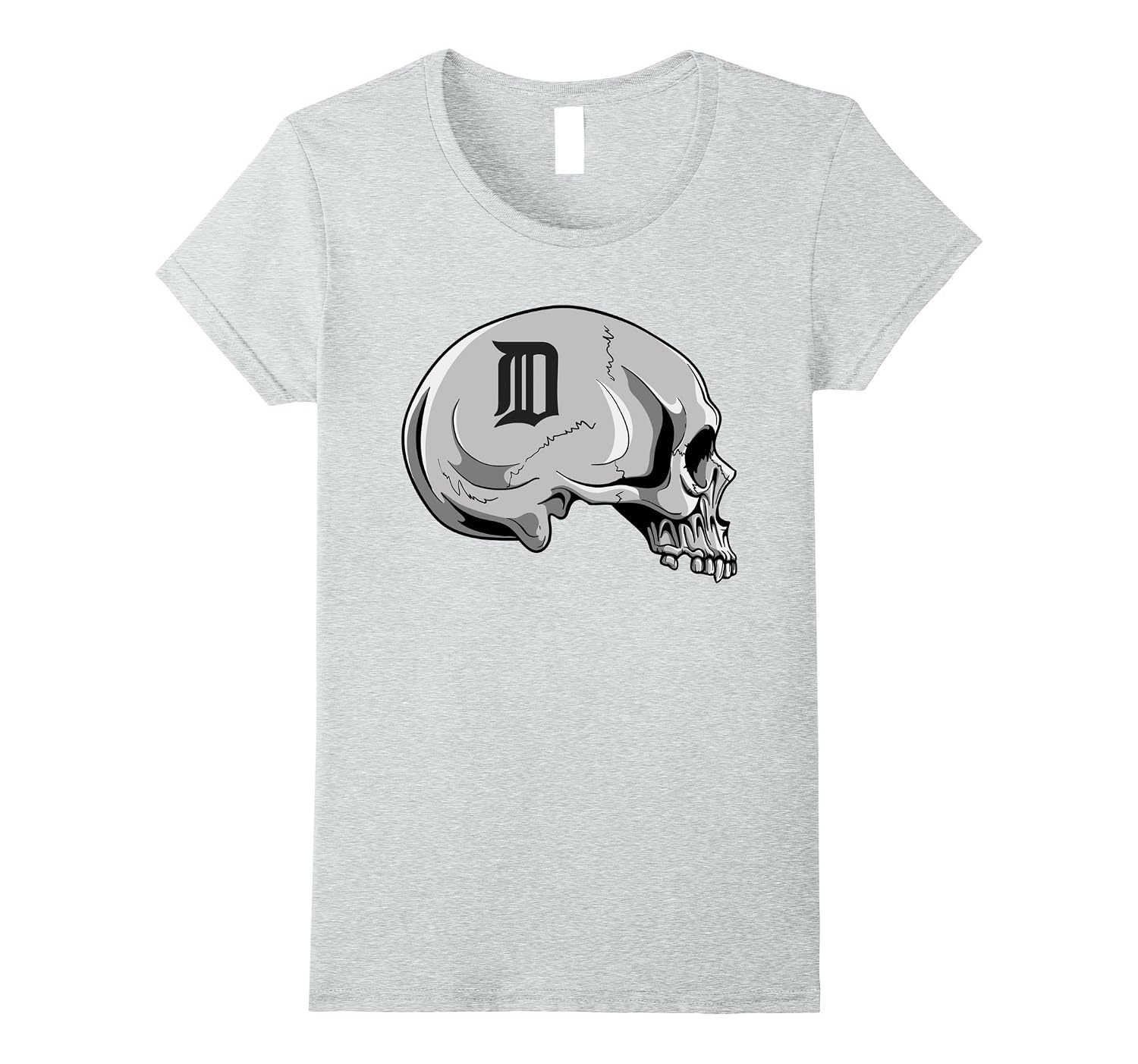 Detroit Skull Shirt – Michigan Motor City Gift T-Shirt-4LVS