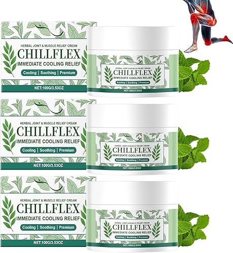 Chillflex Menthol Soothing Cream, Instant Cooling Relief Cream - Herbal ...