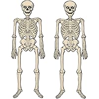 Amazon.com: Beistle Vintage Halloween Jointed Skeletons 2 Piece, 51 ...
