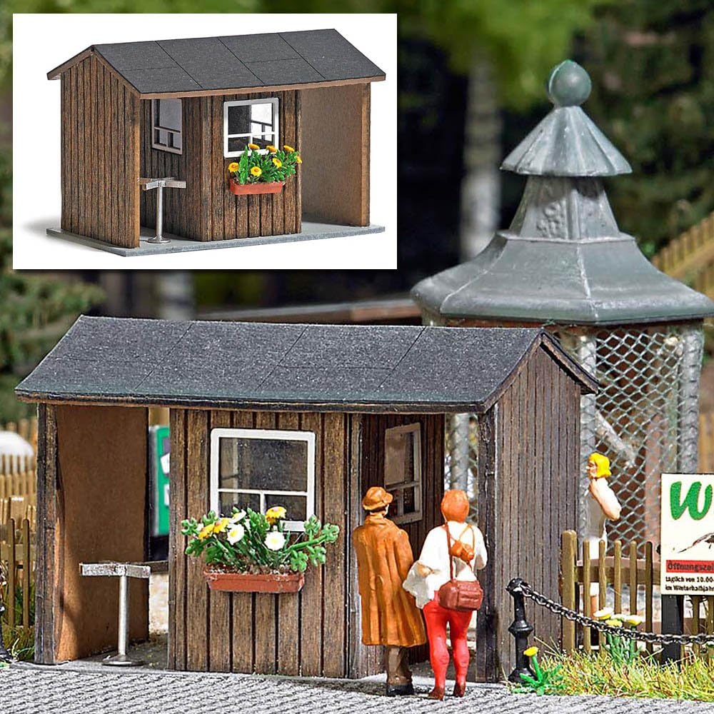 Busch 1580 Ticket House & Admsn Gate HO Structure Scale Model – BigaMart