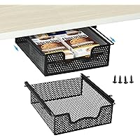 Amazon.com: 3 Pack Hanging Pullout Drawer Basket, Sliding Under Shelf Storage Organizer with ...