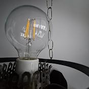 Mastery Mart Dimmable Vintage LED Globe Light Bulb, G25 Clear Glass ...