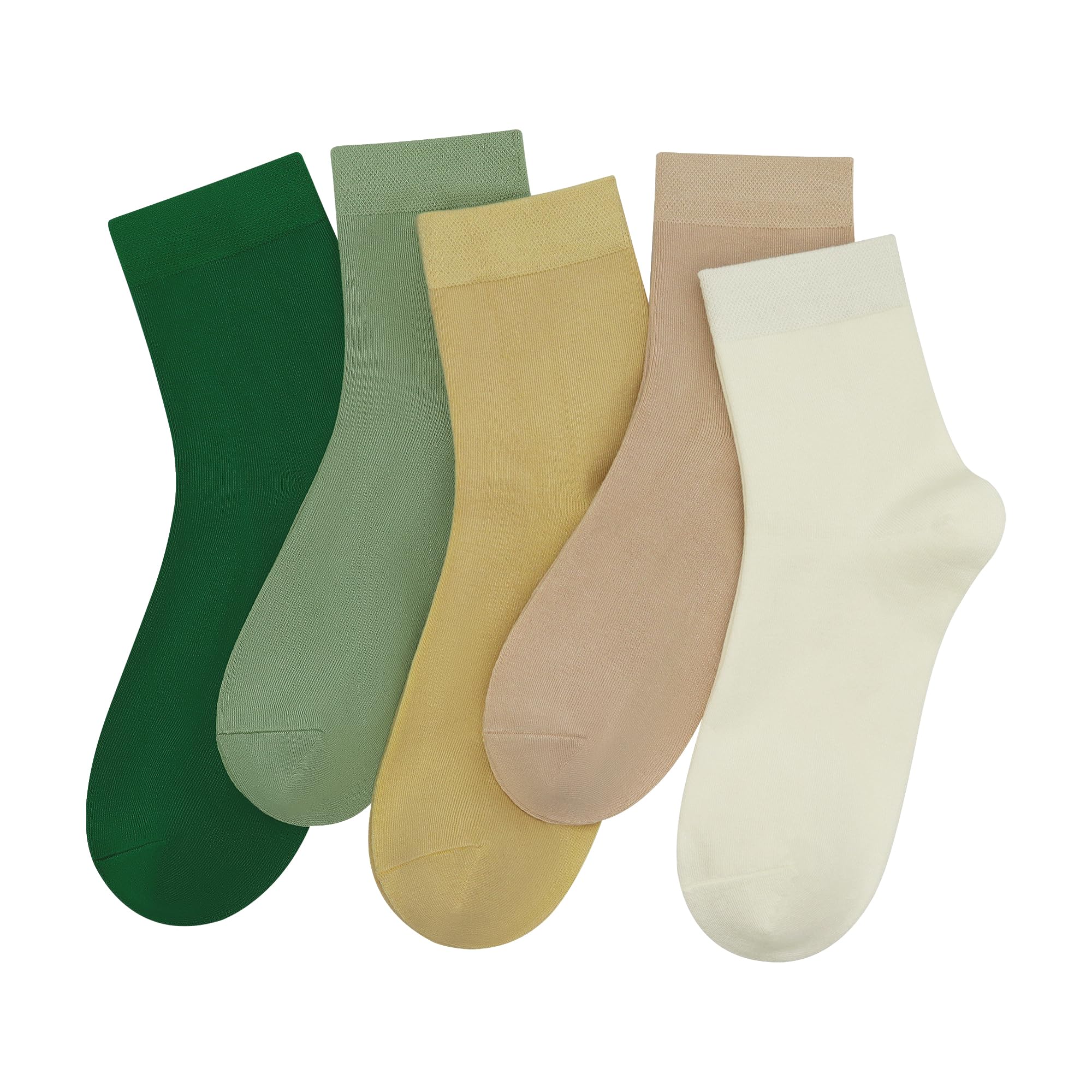SERISIMPLE Women Thin Bamboo Socks Crew Lightweight Above Ankle Casual ...