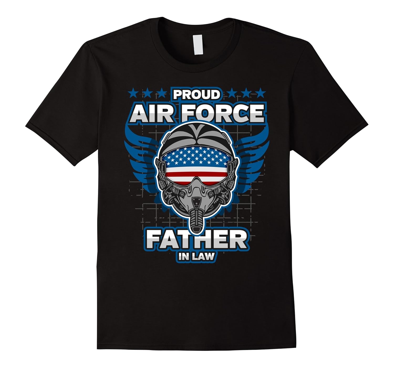 Mens Proud Air Force Father in Law Jet Pilot USA T-shirt
