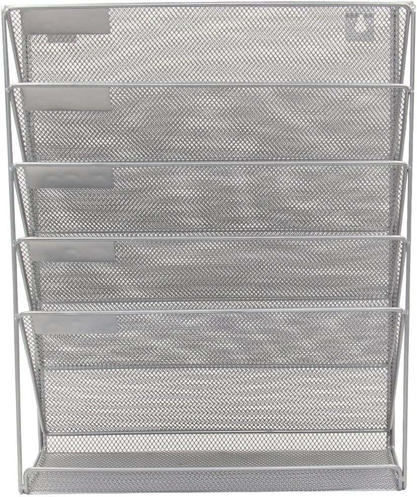 Office Supplies Black Wall Mounted File Organizer Mesh Hanging/Lateral ...