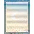 Amazon.com : Sandy Shores - Lined Letter Writing Paper - 50 Sheets - 8. ...