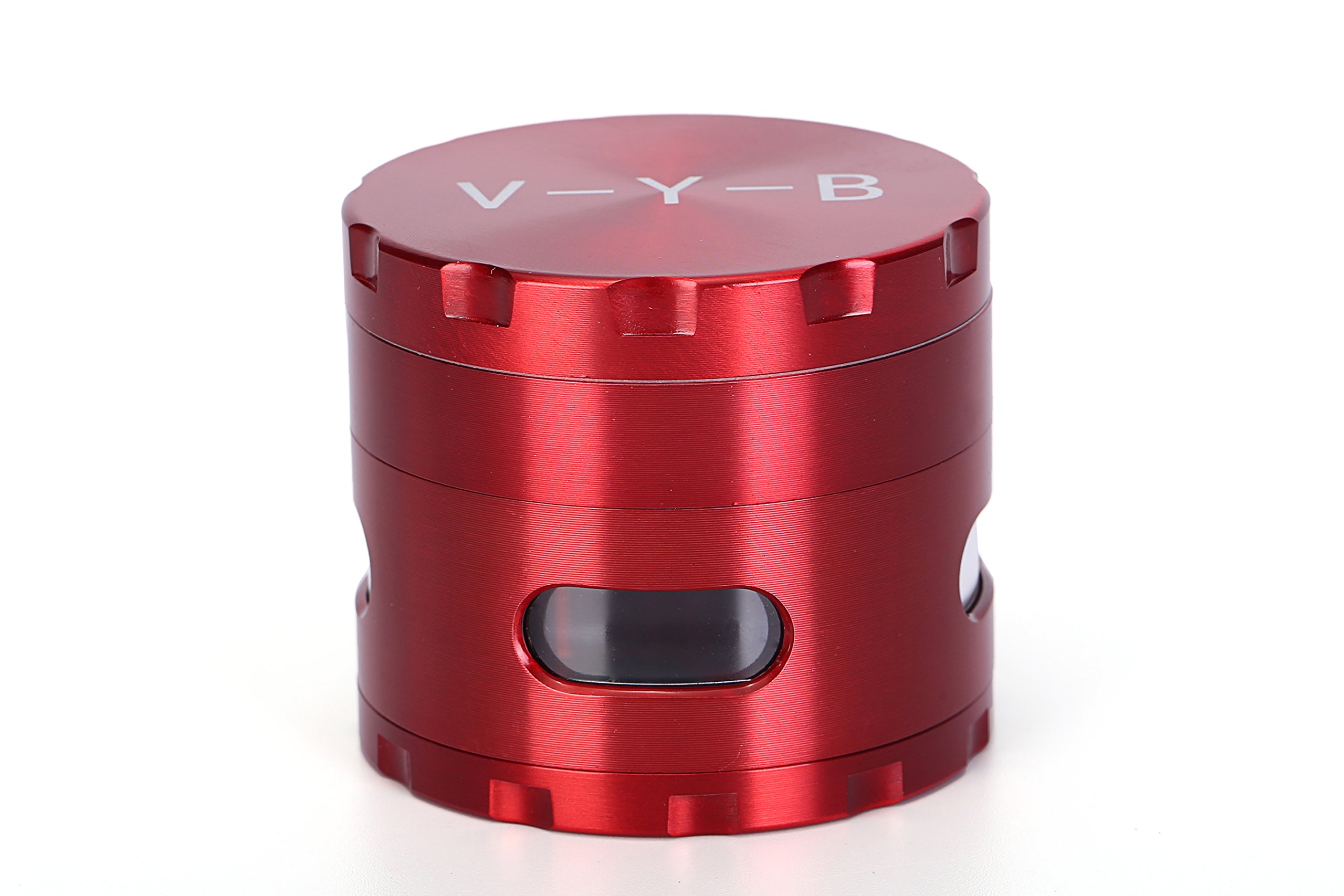 Large Spice Tobacco Herb Weed Grinder - Four Piece with Pollen Catcher ...