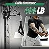Major Fitness Squat Machine Weight Stack Set with Cable Crossover ...