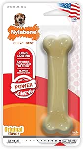 Nylabone Classic Power Chew Flavored Durable Dog Chew Toy, Original, 1 ...