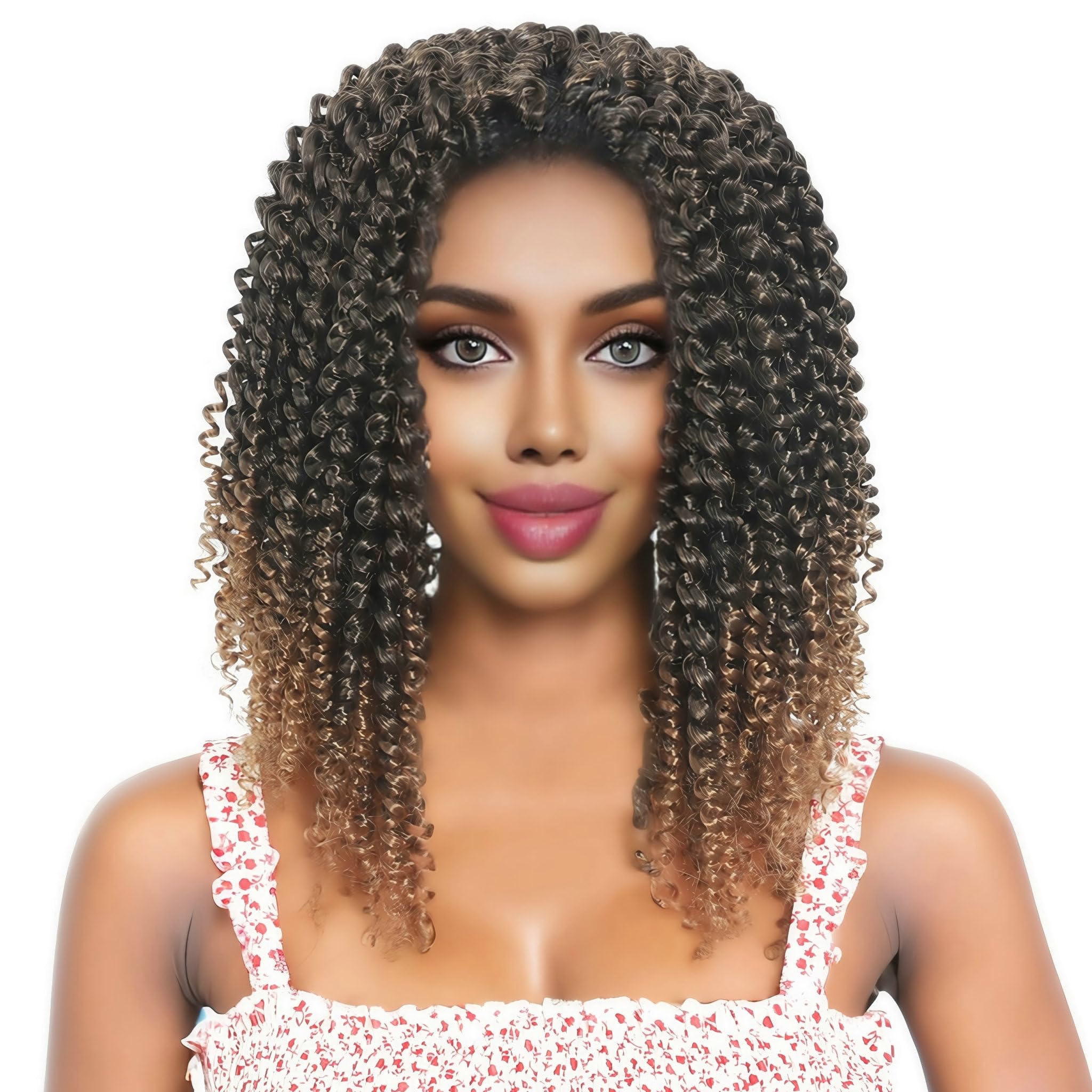 LECIPO Passion Twist Hair 12 Inch 7 Packs Pre Looped Water Wave Crochet ...