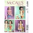Amazon.com: McCall Patterns M6717 Clothes for 18-Inch Doll Mask ...
