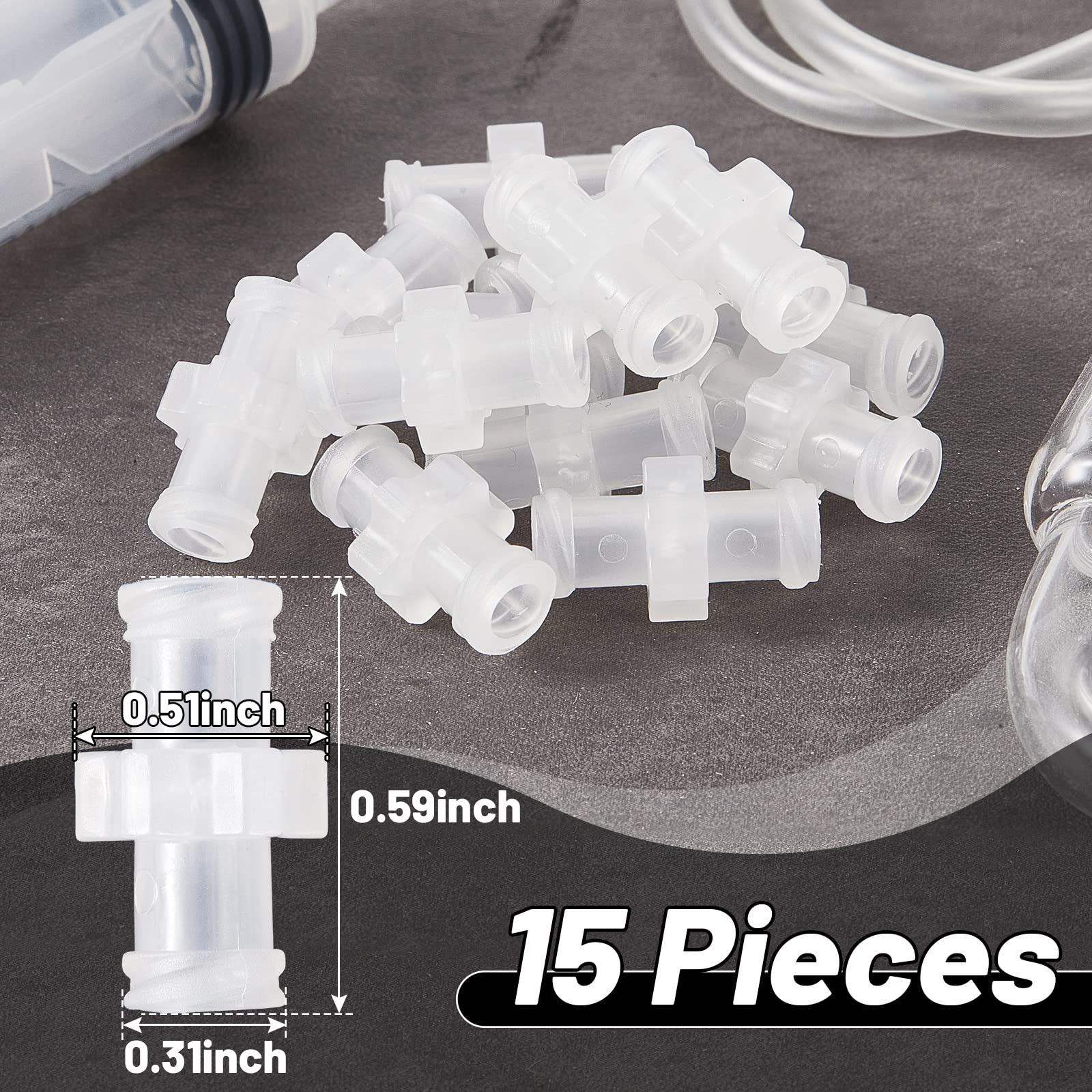 Mua 15 Pcs Syringe Adaptor Lock Female Syringe to Syringe Transfer ...