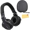 Amazon.com: Pioneer DJ HDJ-CUE1 DJ Headphones - Black Bundle with Case ...