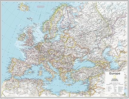 National Geographic: Europe Political Wall Map - 28 x 22 inches ...