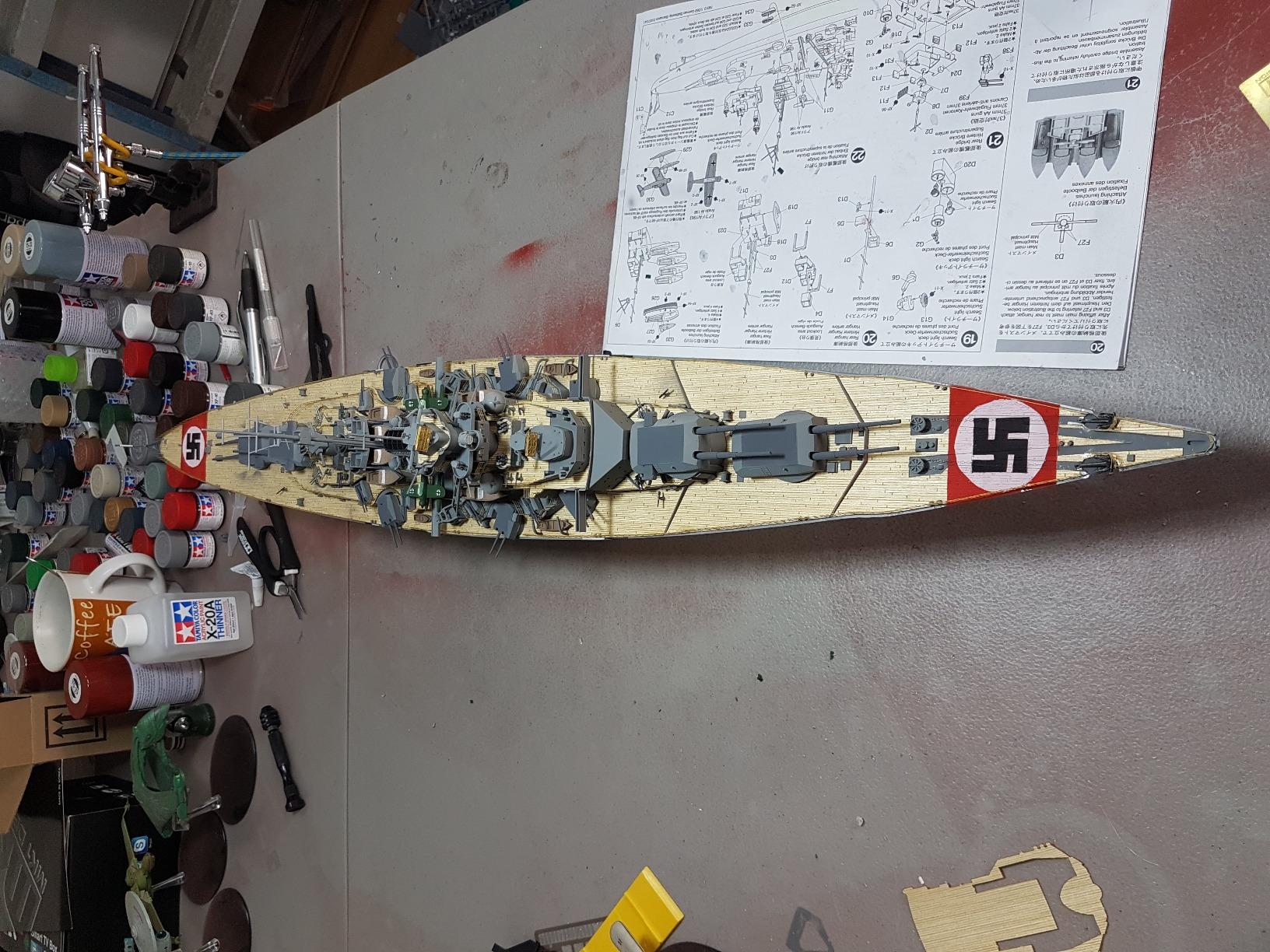 $13/mo - Finance Tamiya 78013 1/350 German Battleship Bismarck Plastic ...