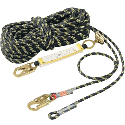 Climbing Rope, Fall Protection Safety Rope, 25 50 100 150ft Vertical ...