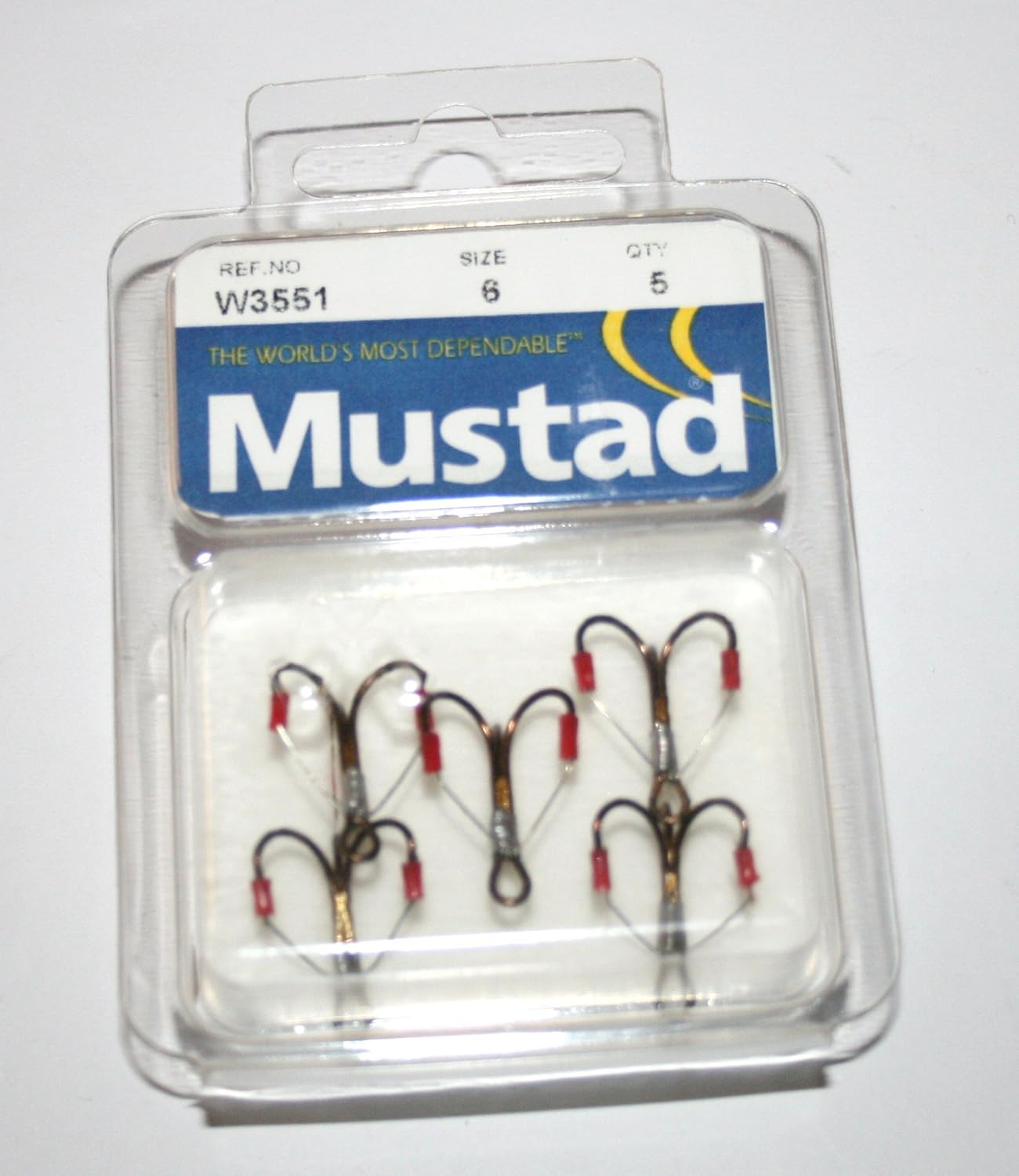 Mustad W3551 Weedless Treble Hooks size 6 - Qty 5: Amazon.co.uk: Sports ...