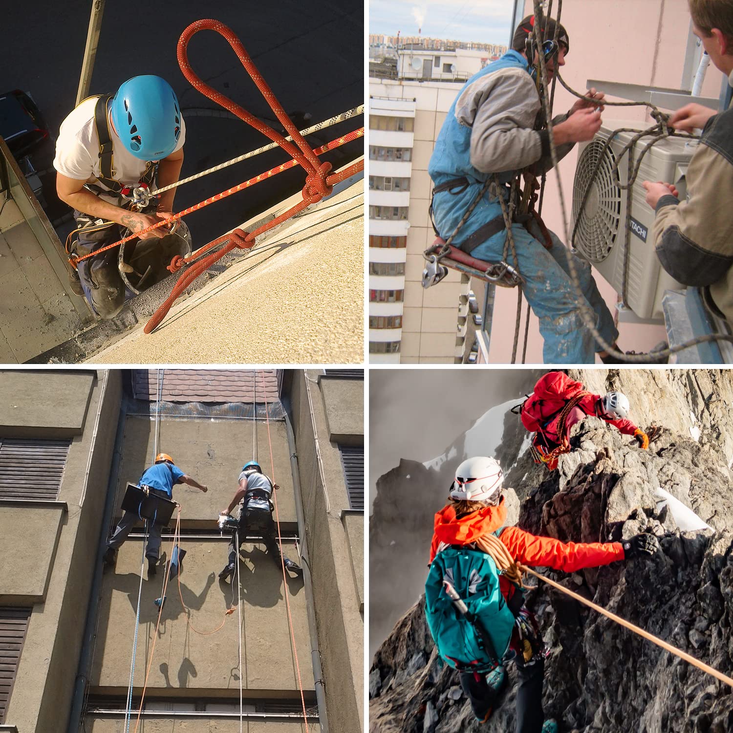 LZ.MZXU Climbing Rope, 12 Mm Static Climbing Rope, 32FT(10M) 65FT(20M) 100FT(30M) 164FT(50M ...