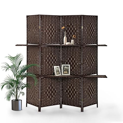 Room Divider,4 Panels Folding Privacy Screen,Room Divider Wall with ...