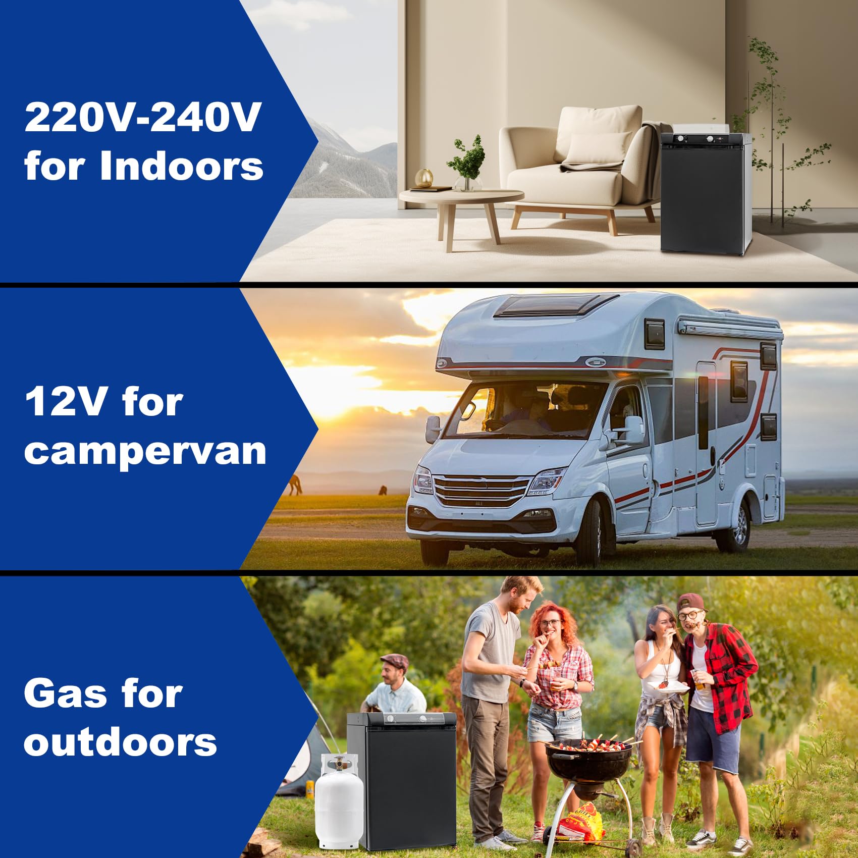Mua SMETA Gas Fridge Camping 60 L, 3-Way Fridge, Fridge Caravan ...