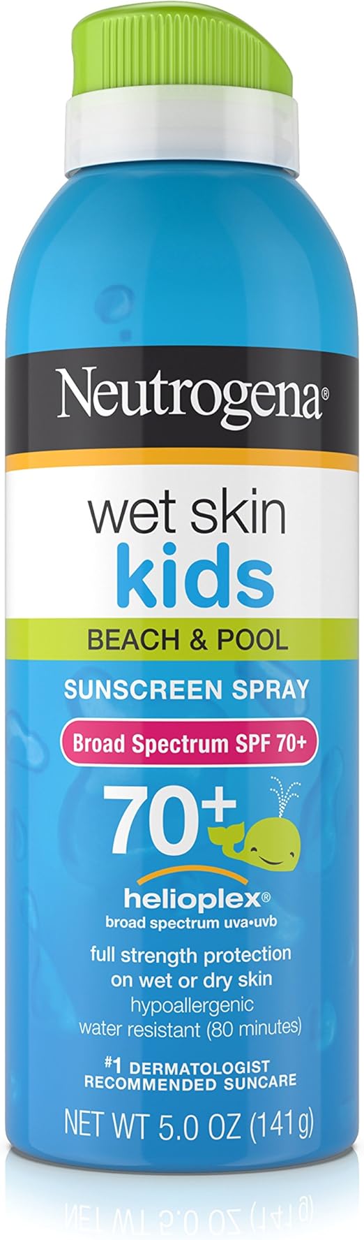 Neutrogena Wet Skin Kids Sunscreen Spray Broad Spectrum SPF 70+, 5 Oz ...