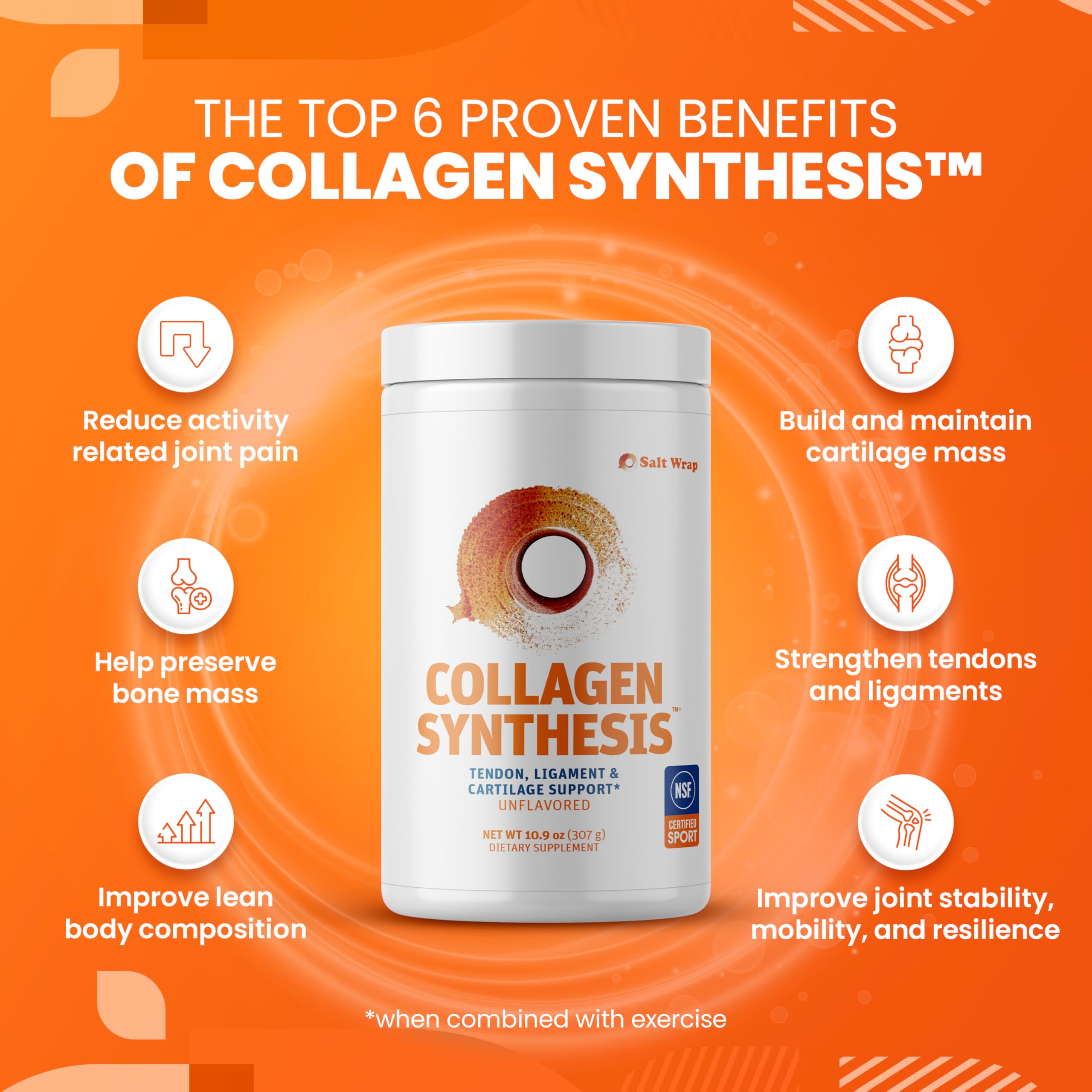 Mua SaltWrap Collagen Synthesis - Collagen Peptides for Joints with ...