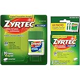 Amazon.com: Zyrtec 24 Hour Allergy Relief Tablets, Individually Wrapped ...