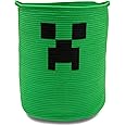 Amazon.com: Minecraft Green Creeper Woven Cotton Rope Hamper Storage ...