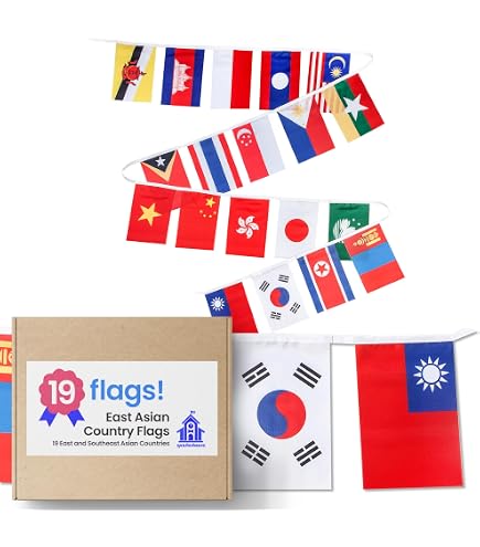 Individual Asian Country Flags