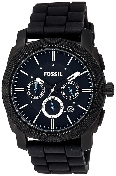 Buy Fossil Machine Chronograph Black Dial Men's Watch - FS4487 at Amazon.in