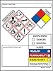 SDS OSHA Data Labels for Chemical Safety 4 x 3 Inches | Roll of 250 ...