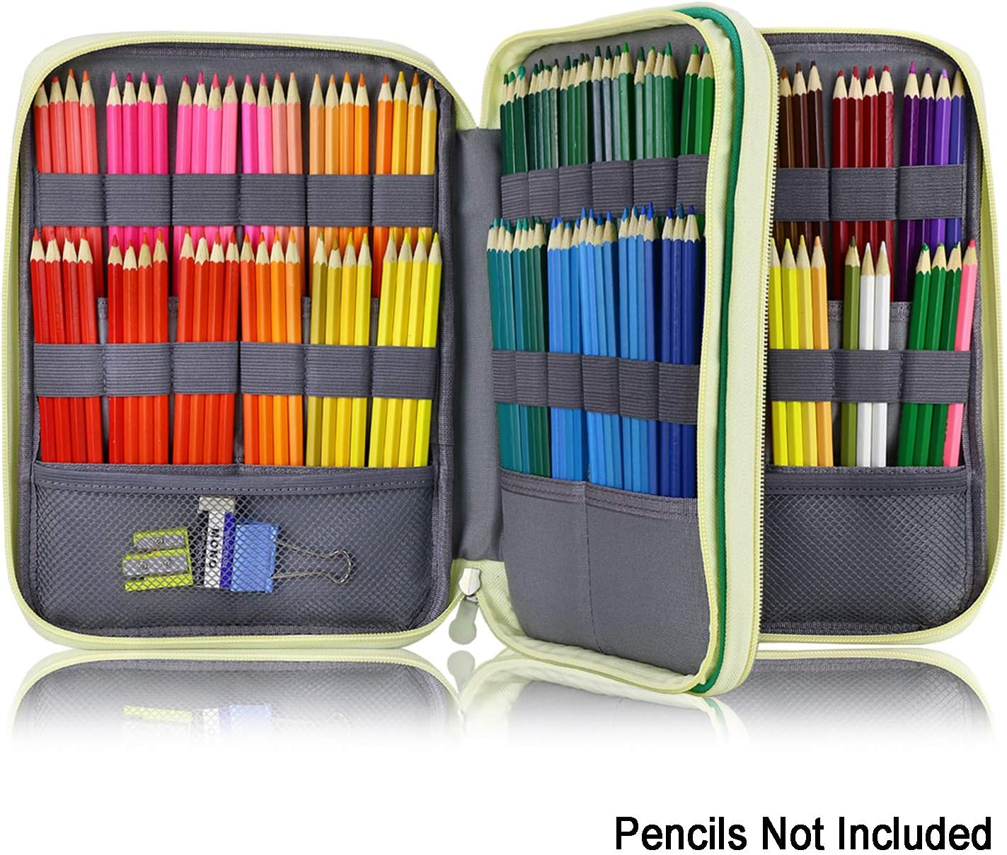 YOUSHARES 192 Slots Colored Pencil Case, Large Capacity Pencil Holder ...
