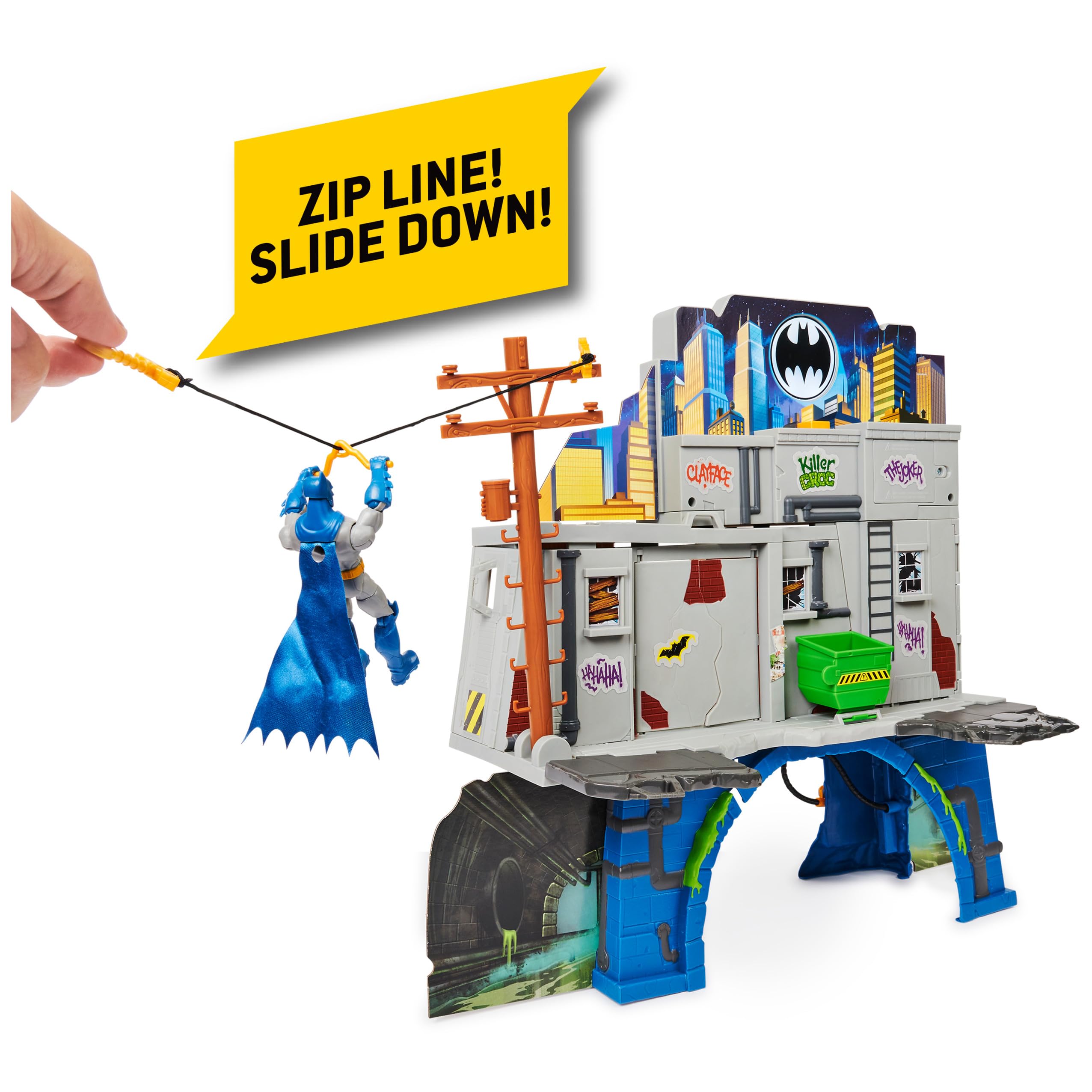Mua DC Comics Batman 3-in-1 Batcave Playset with Exclusive 4-inch ...