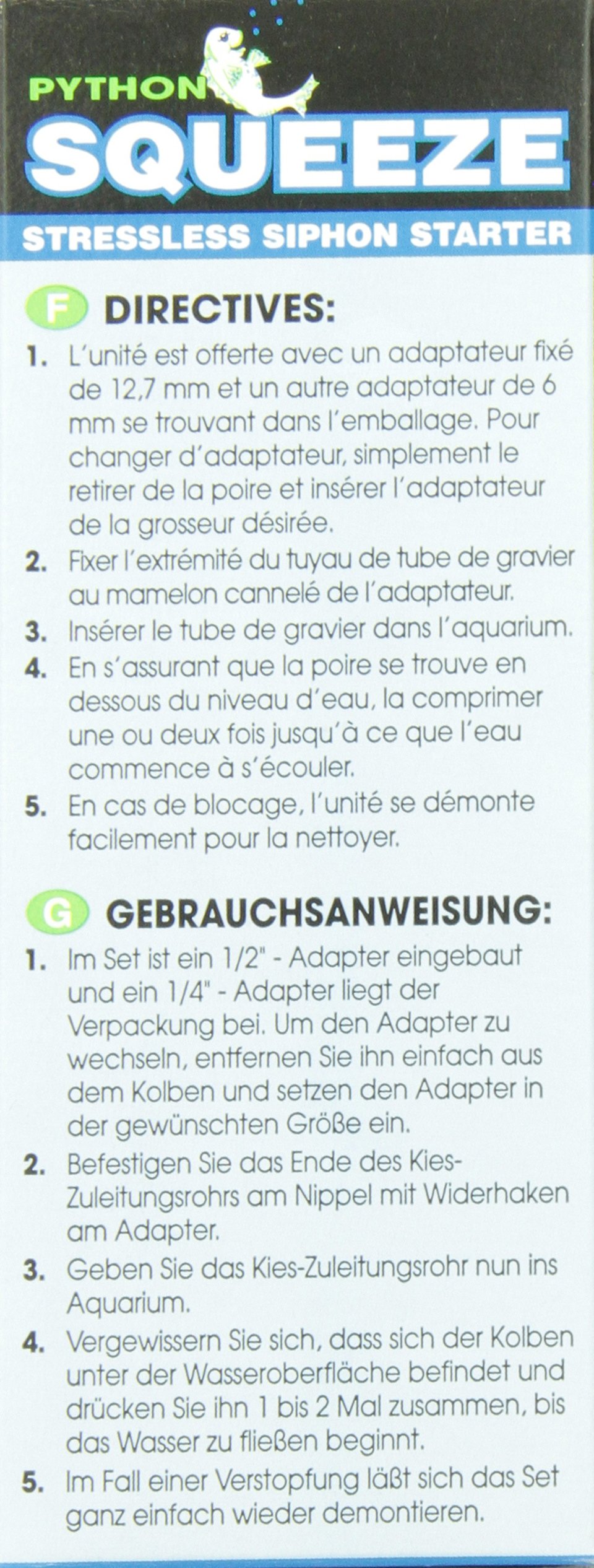 Mua Python Squeeze Siphon Starter Aquarium Adapter trên Amazon Mỹ chính ...