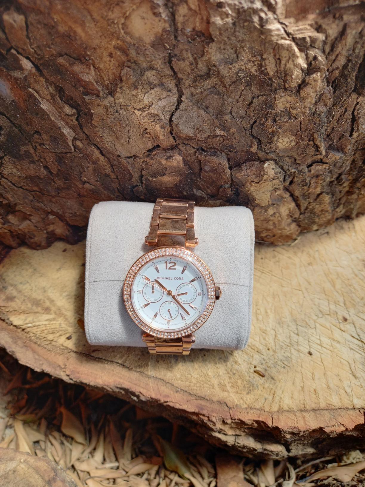 $32/mo - Finance Michael Kors Women's Parker Rose Gold Tone Stainless ...