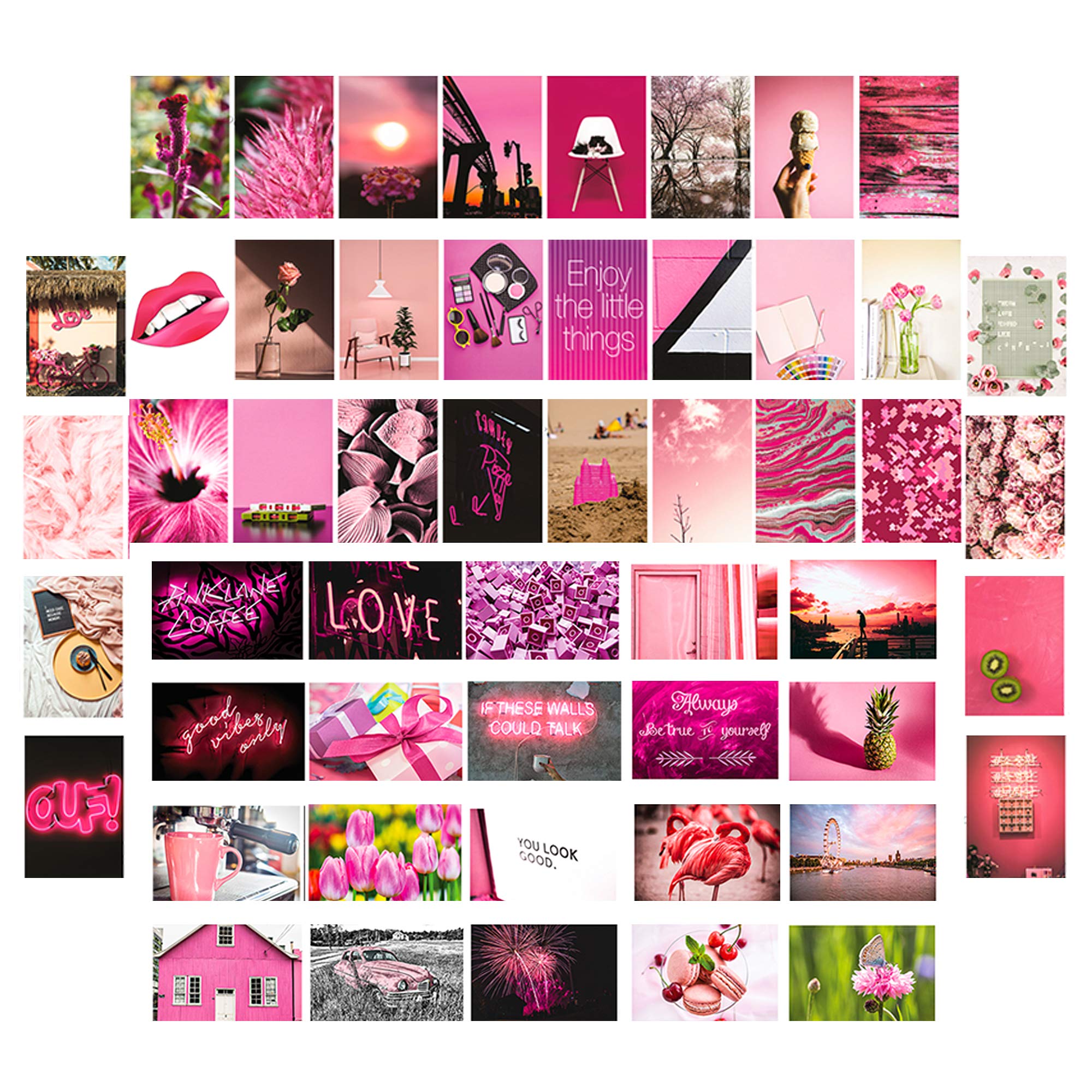 Buy Pink Wall Collage Kit Aesthetic Room Decor 50 Prints 4x6 Inch Set Buy Pink Wall Collage Kit Aesthetic Room Decor 50 Prints 4x6 Inch Set