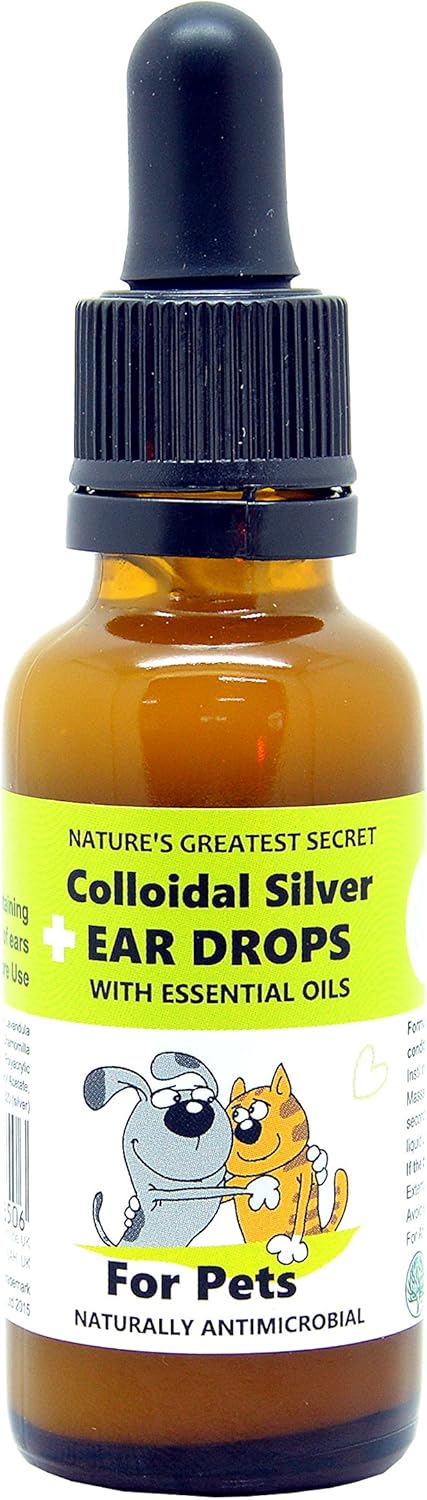 Nature's Greatest Secret Colloidal Silver Antibacterial Pets Ear Drops ...