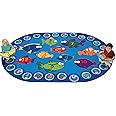 Amazon.com: Carpets for Kids 6805 Fishing for Literacy 6ft x 9ft Oval ...