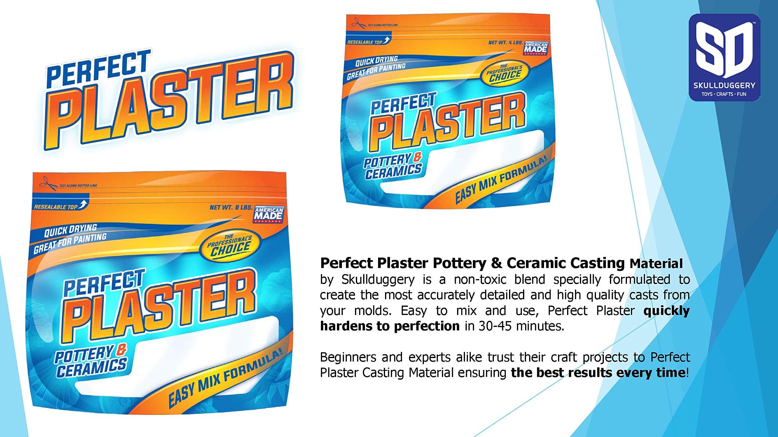 Mua Perfect Plaster Non-Toxic, Color-Blendable, Mix with Water Pottery ...