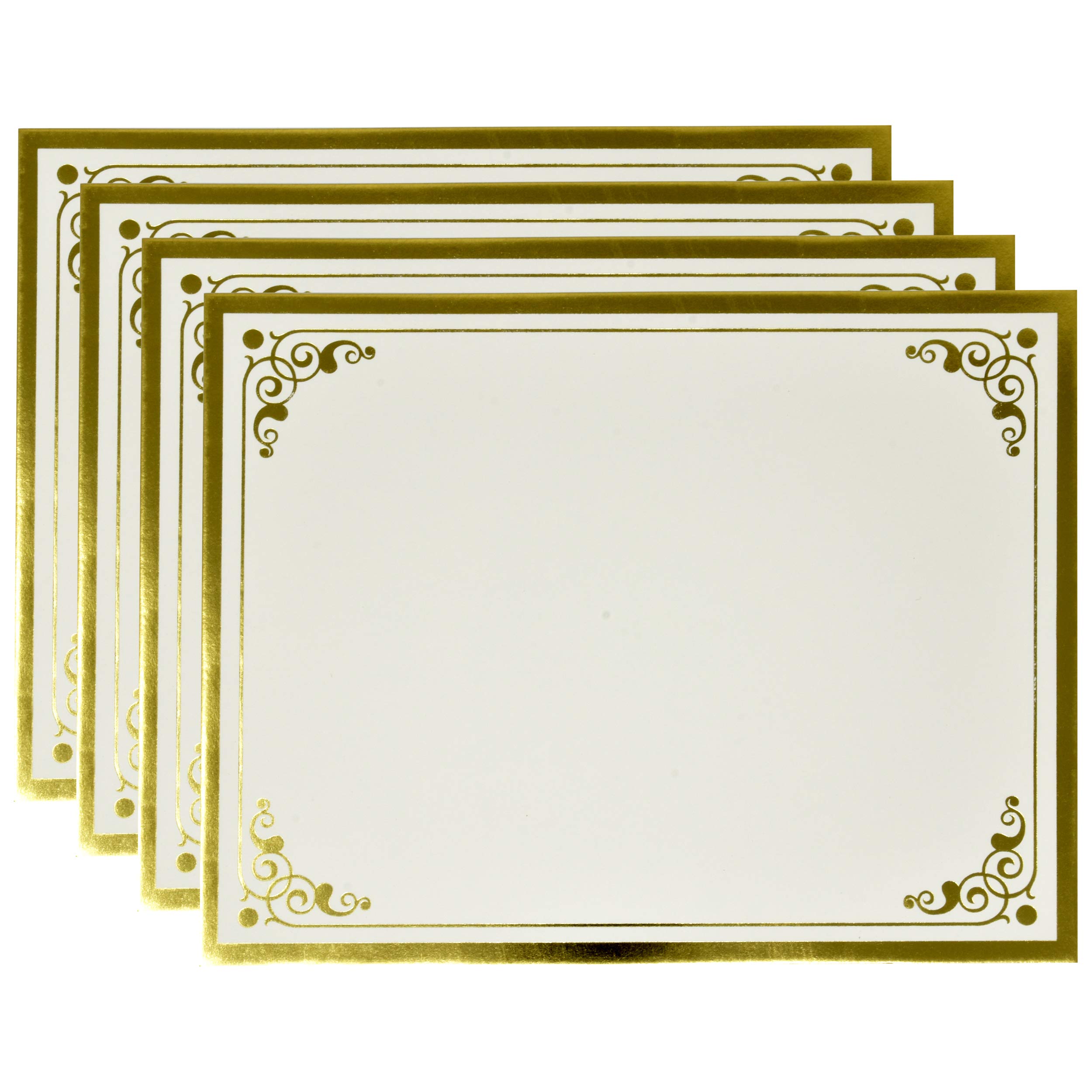 Mua Gold Award Certificate Papers 60 Count Blank Plain Card Stock ...