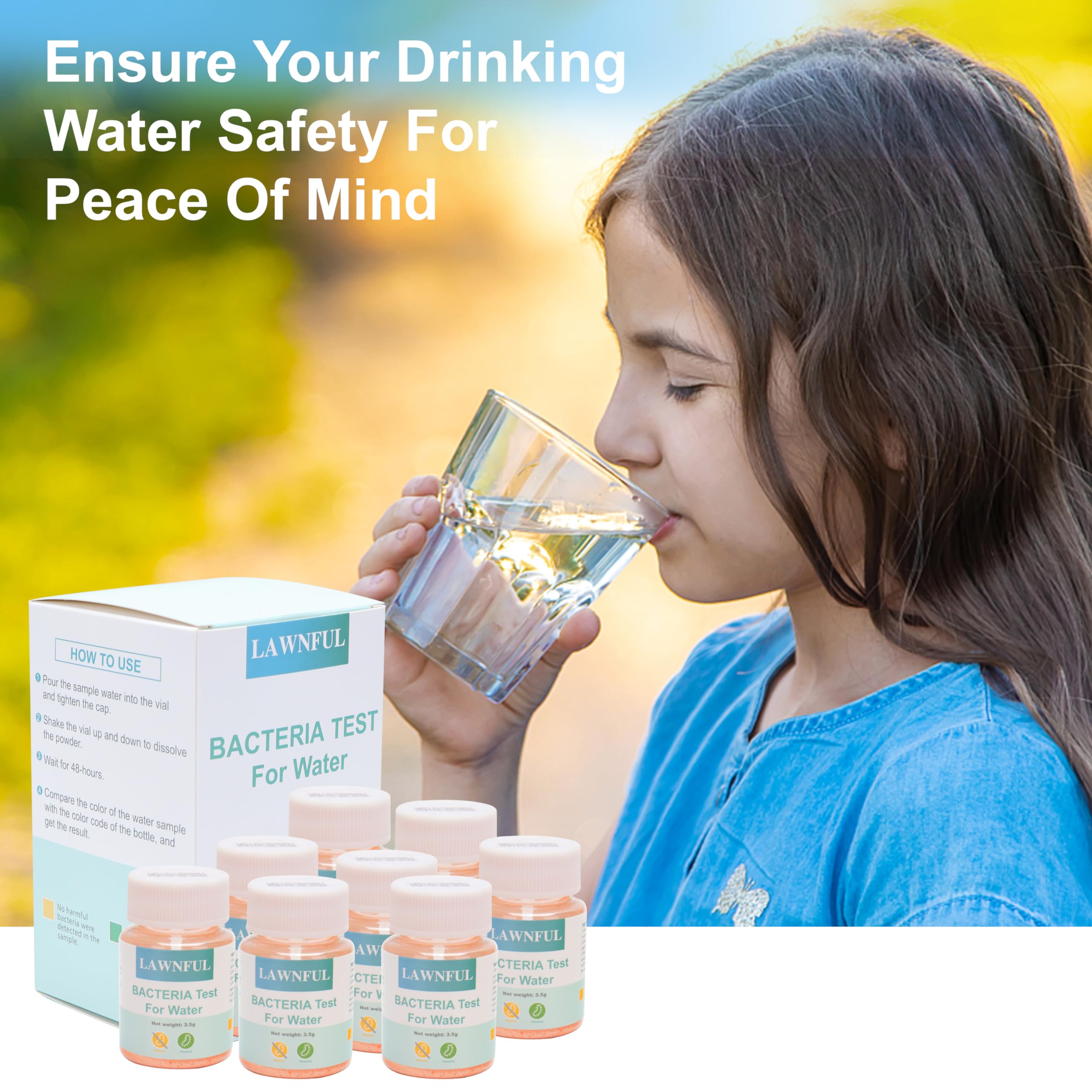 Mua LAWNFUL 8 Bottles Well Water Test Kit, 48-Hour Coliform Bacteria ...