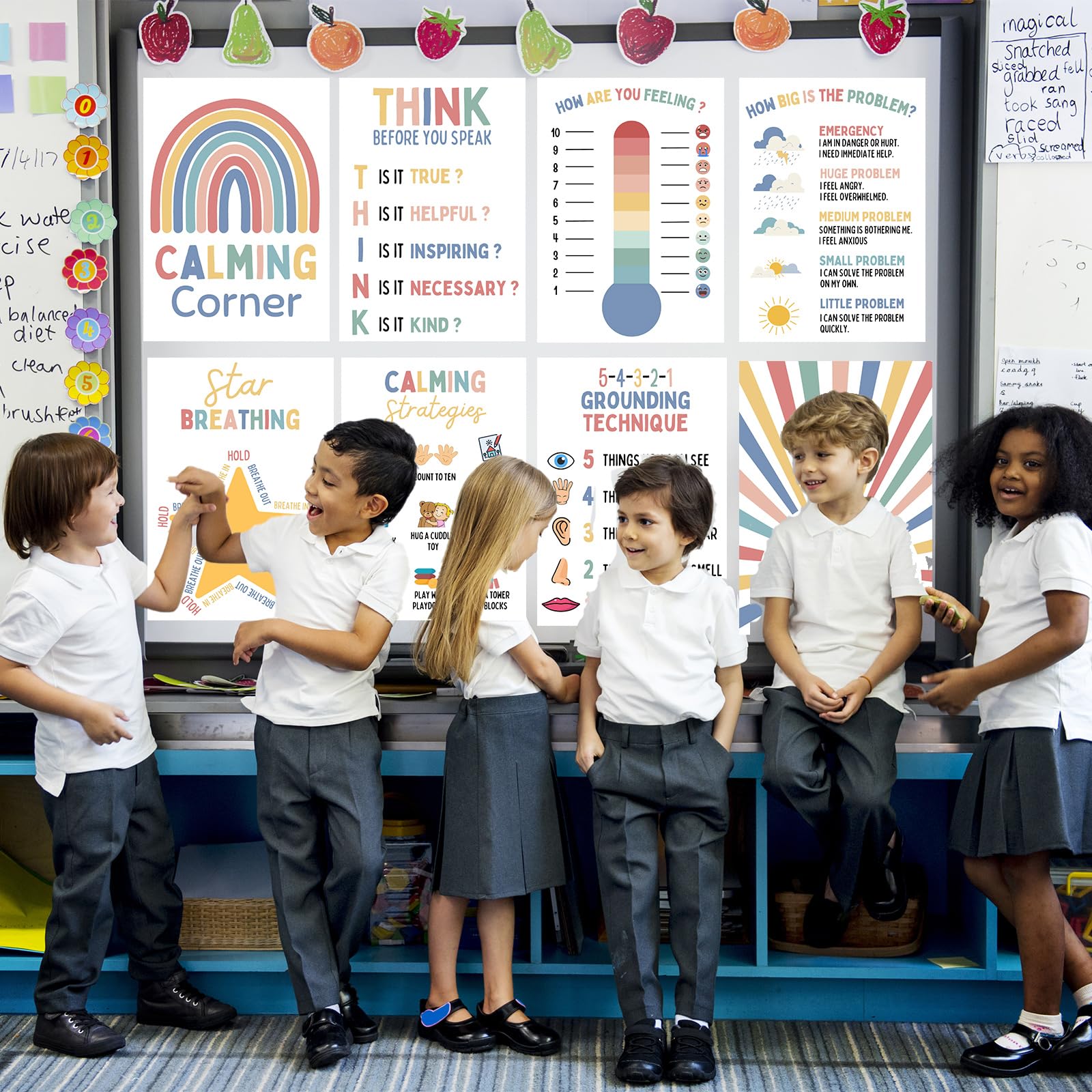 Mua Calming Corner Classroom Posters-Feelings Wheel Chart Emotions ...