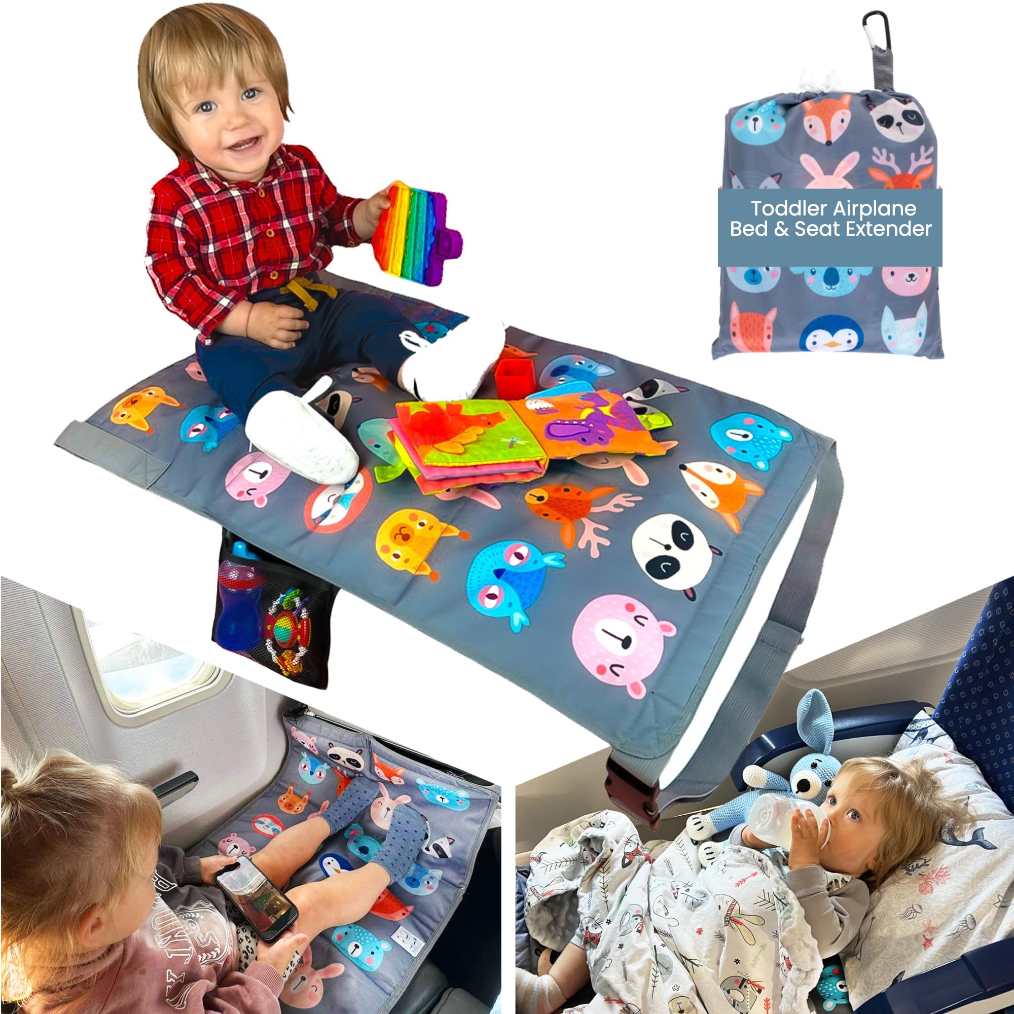 Little Traveler Toddler Airplane Bed & Seat Extender – Cozy & Easy ...