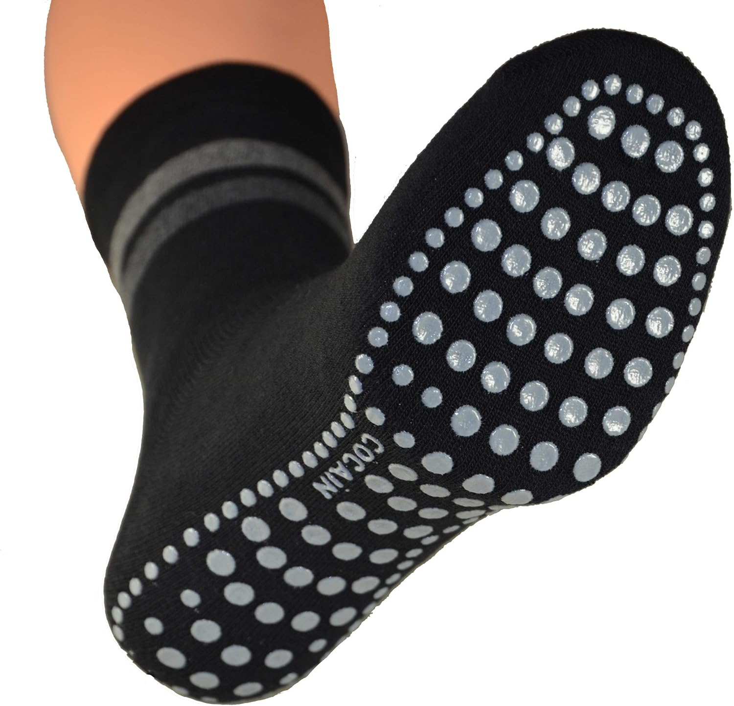 cocain 2er oder 4er Pack Damen & Herren Socken mit ABS Noppen Marke ...