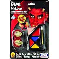 Amazon.com: Rubie's Costume Co Devil Make Up Kit Costume : Clothing, Shoes & Jewelry