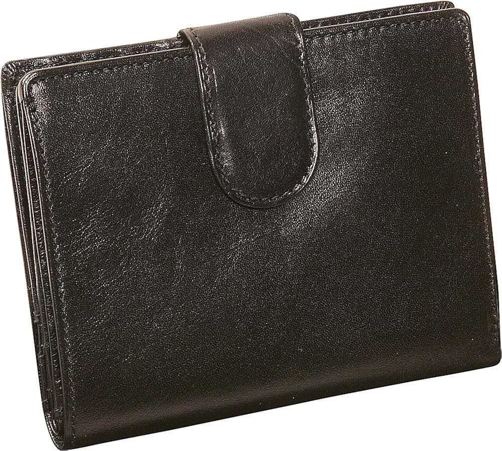 Derek Alexander Leather Ladies Medium Credit Card Wallet - Black at ...