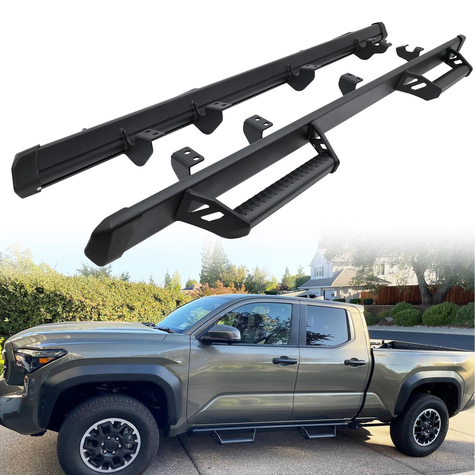 EZREXPM Running Boards Fit for 2024 2025 2026 Toyota Tacoma Double Cab ...