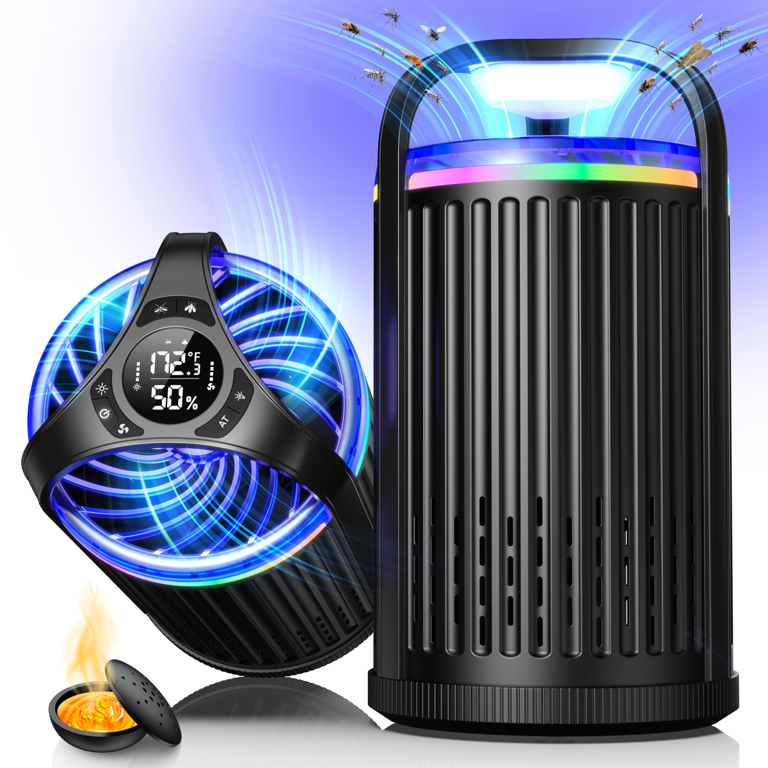 Fruit Fly Traps for Indoors, Upgraded Indoor Fly Trap with UV?Blue Bug ...