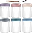 Amazon.com: MR.KIANGCI 6 Pack Overnight Oats Containers with Lids, Glass Jar Mason Jars 16 OZ ...