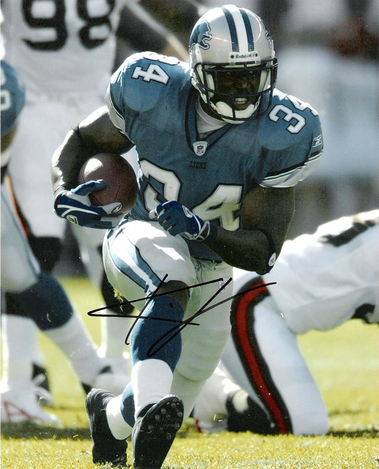 KEVIN JONES -RB- (LIONS) Signed 8x10 Color Photo - Autographed NFL ...